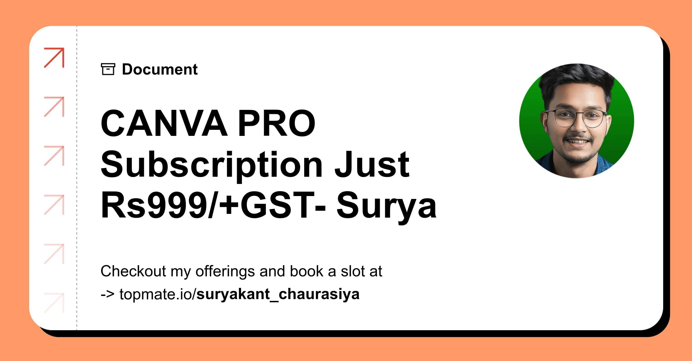 CANVA PRO Subscription Just Rs999/+GST- Surya with Suryakant Chaurasiya
